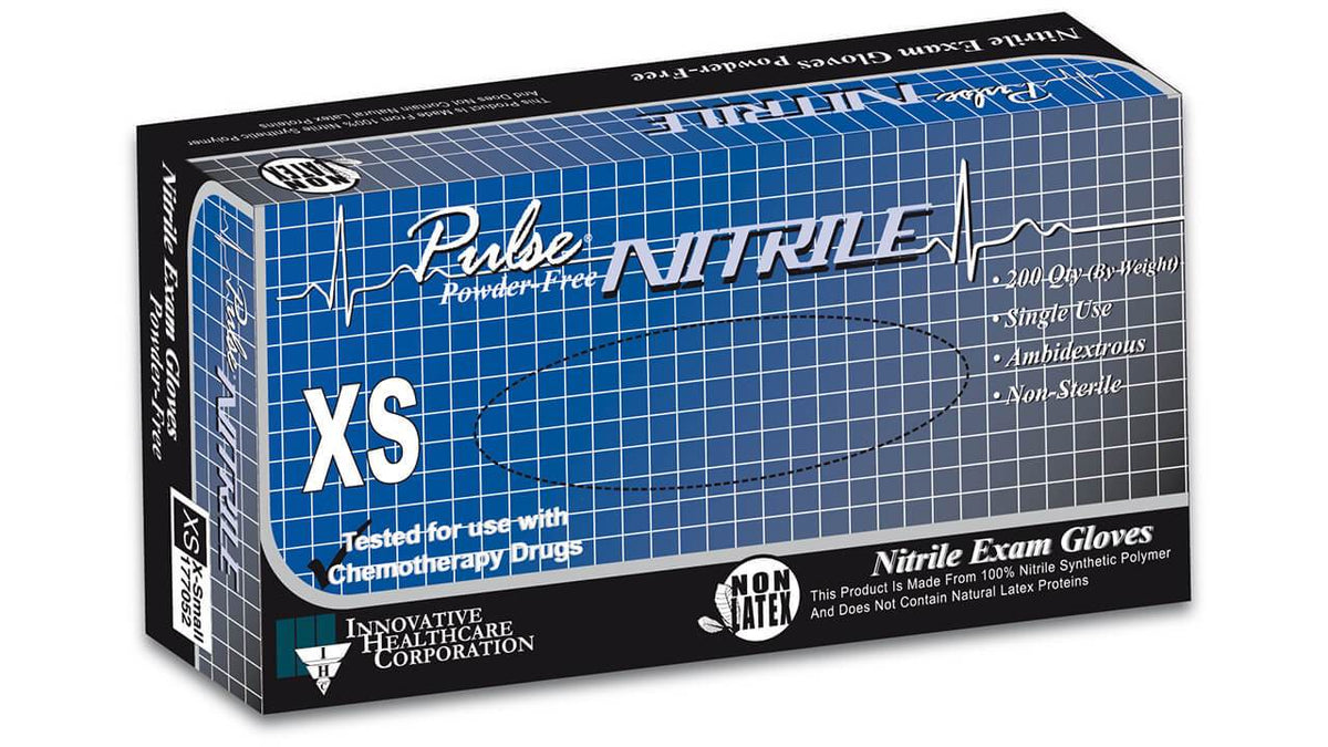 Pulse Nitrile Exam Gloves - Series 177 - 200/BX — Classic Health