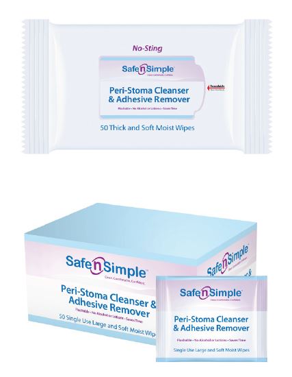 Peri-Stoma Cleanser & Adhesive Remover, 5" x 7" — Classic Health